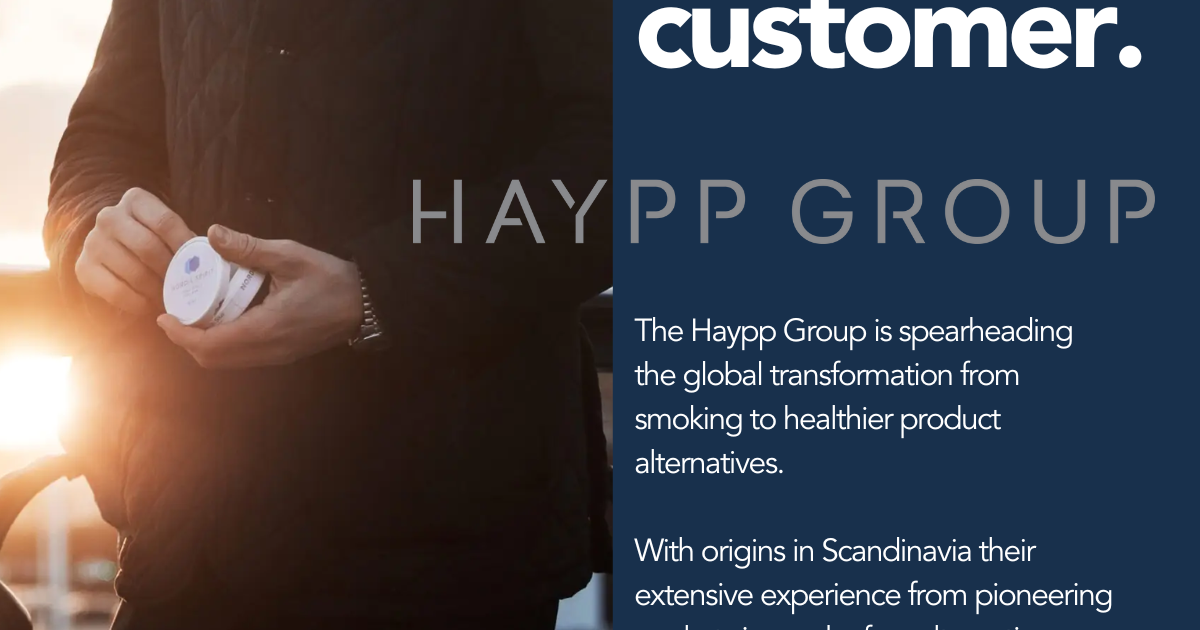 New customer - Haypp Group